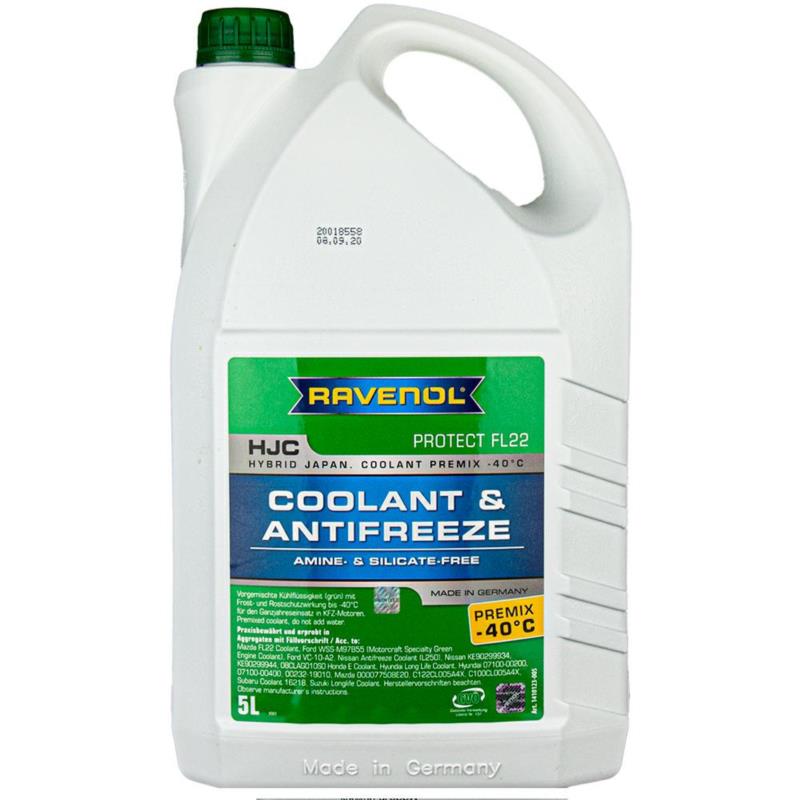 RAVENOL HJC Coolant Antifreeze FL22 5L płyn do chłodnic | Galonoleje