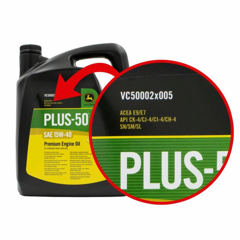JOHN DEERE Plus II 15W40 5L oryginalny olej silnikowy | Sklep Online